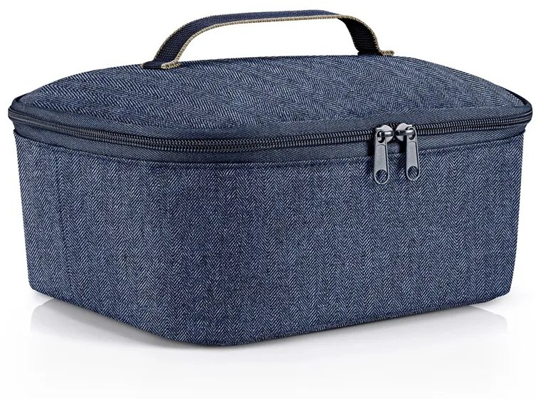 Reisenthel Termobox Coolerbag M pocket herringbone dark blue