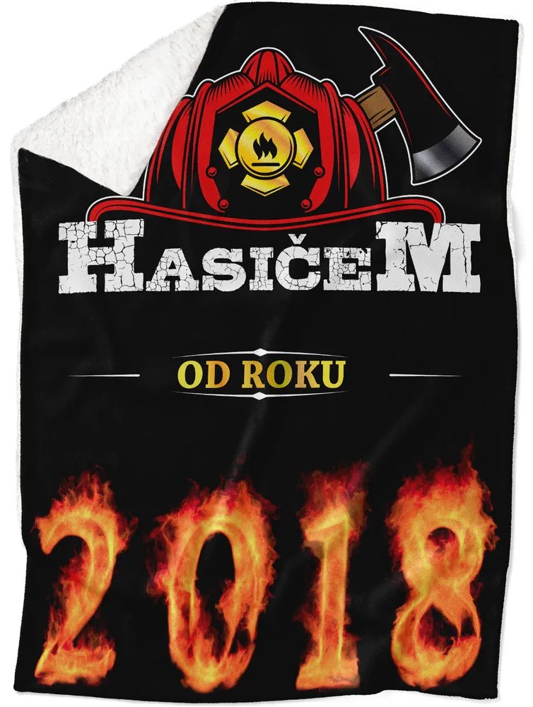 Deka Hasičem od roku (rok: 2018, Podšití beránkem: ANO)