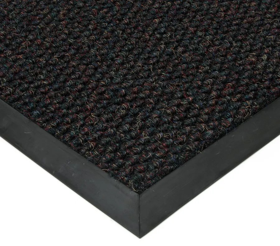Černá textilní zátěžová vstupní čistící rohož Fiona - 100 x 100 x 1,1 cm