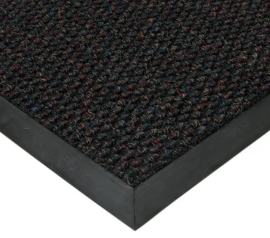 Černá textilní zátěžová vstupní čistící rohož Fiona - 150 x 150 x 1,1 cm
