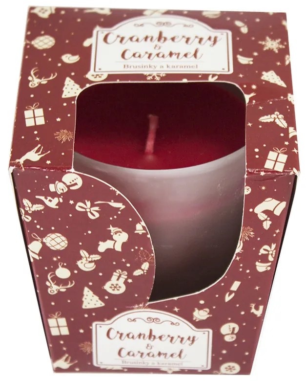 Vonná svíčka Cranberry & Caramel, 100 g
