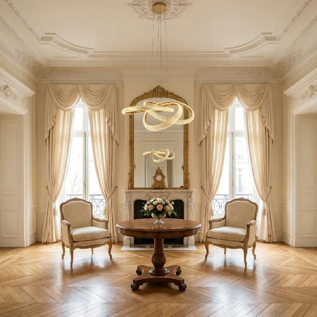 Toolight Rea, ZÁVĚSNÁ STROPNÍ LAMPA G153-CP GOLD, OSW-07826