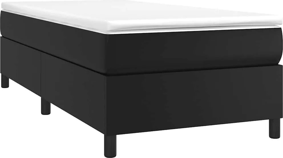 Rám postele s boxspringem černý 90 x 190 cm umělá kůže 3121017