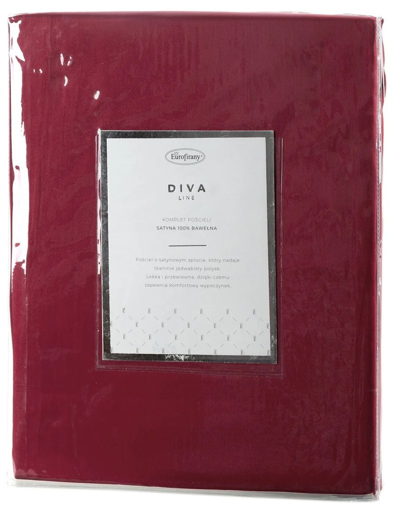 SATÉNOVÉ POVLEČENÍ DINA 200X220 CM 2 KS 70X80 CM BORDOVÉ