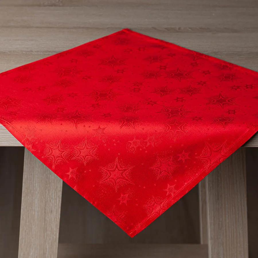 Ubrus Veba GARBO Velké vánoční hvězdy červená Velikost: 40x40 cm
