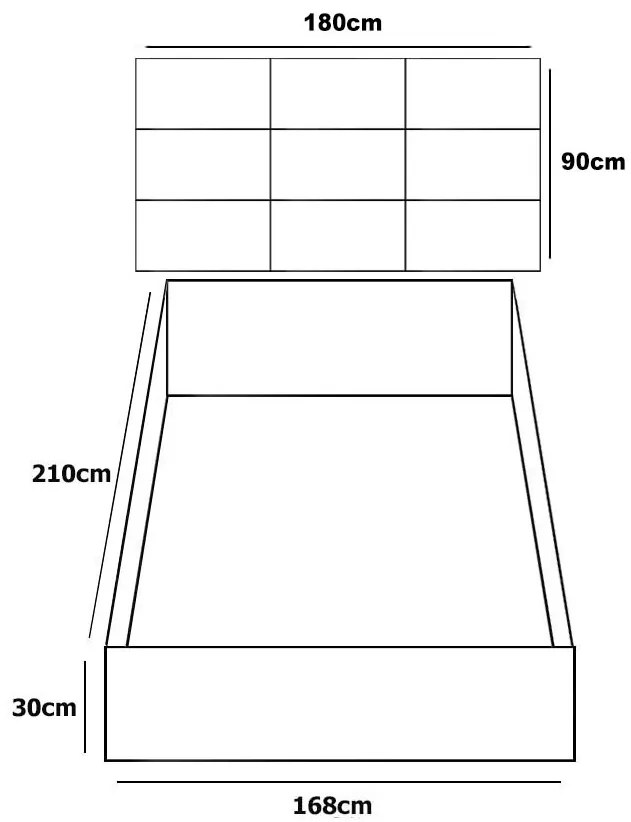 Eka Čalouněná postel Lucy 2 - 160x200 cm Barva látky Trinity: (2311) Fialová, Úložný prostor: Bez úložného prostoru