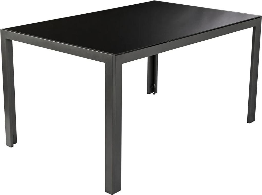 FLORABEST® Hliníkový stůl se skleněnou deskou ALU, - SEC100254352CZ