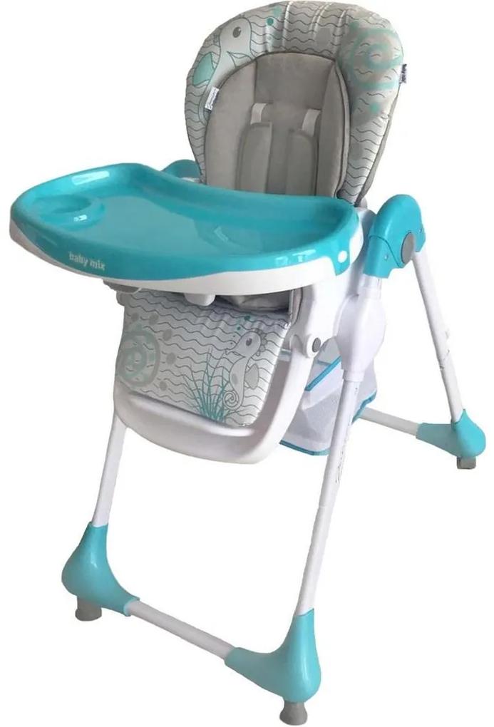 Jídelní židlička Baby Mix Junior blue