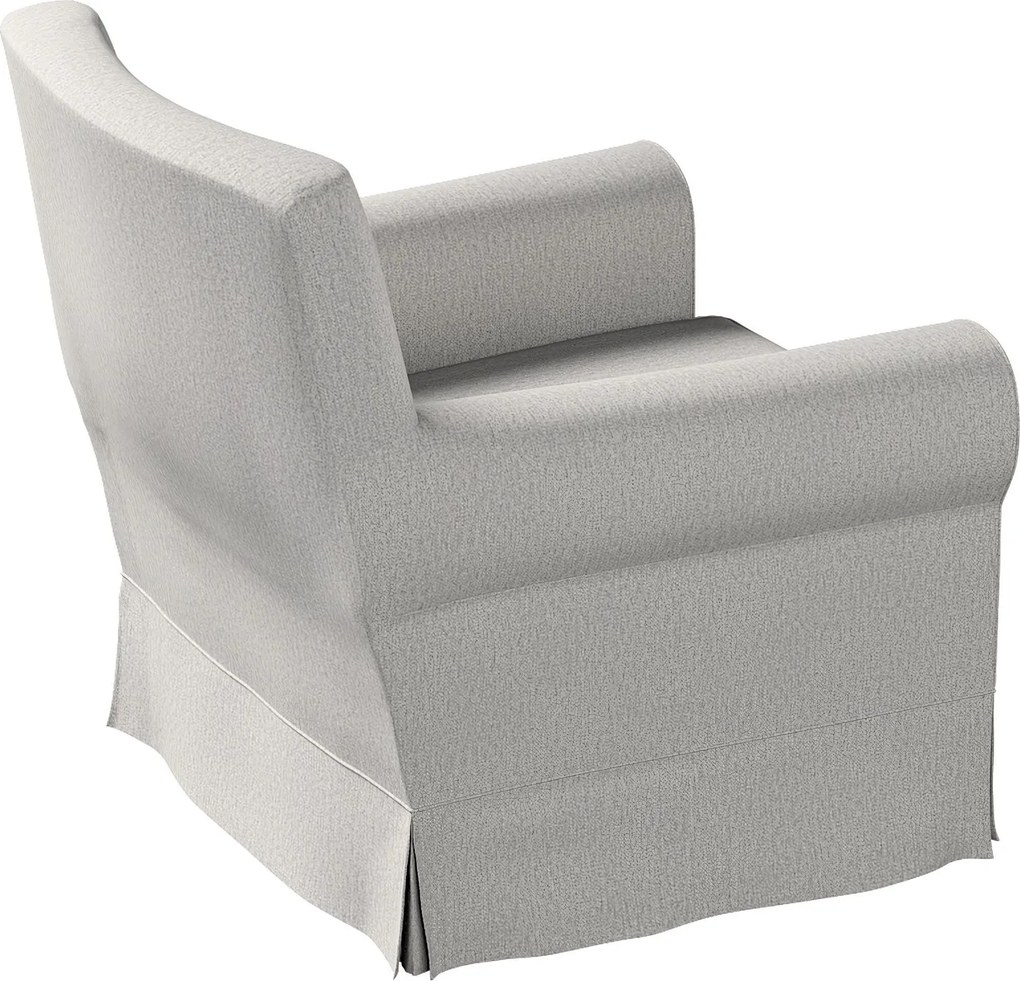 Potah na křeslo IKEA Ektorp Jennylund barva šedá látka pletený vzor