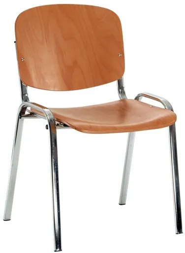 Konferenční židle Iso chrom dřevěná Alba