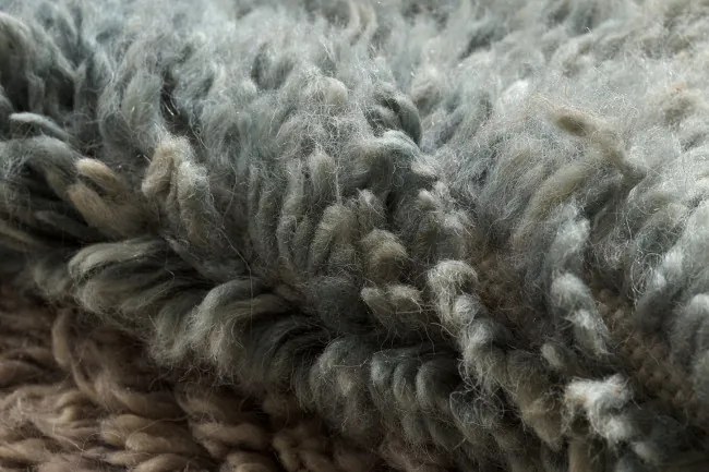 Ručně tkaný vlněný koberec BERBER BJ1115 Boujaad berber kosočtverce, modrý / šedý