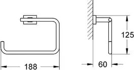 Grohe Essentials Cube - Držák na ručník chrom