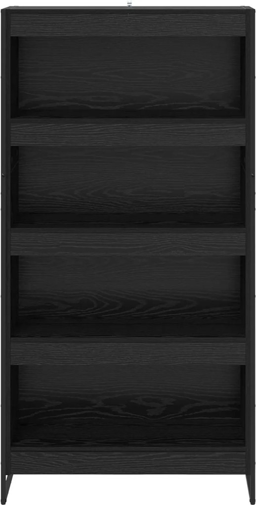 Knihovna 80 x 30 x 155 cm Kompozitní dřevo Černý dub 3403004