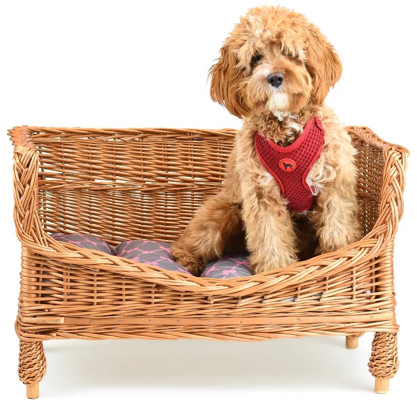 Pelíšek proutěný pro zvířata Sofa I. š.64 x hl.37 x v.40(cm)