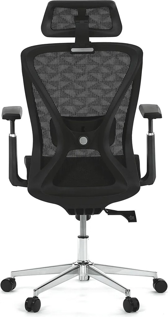 Ergonomická kancelářská židle NILS - černá síťovina