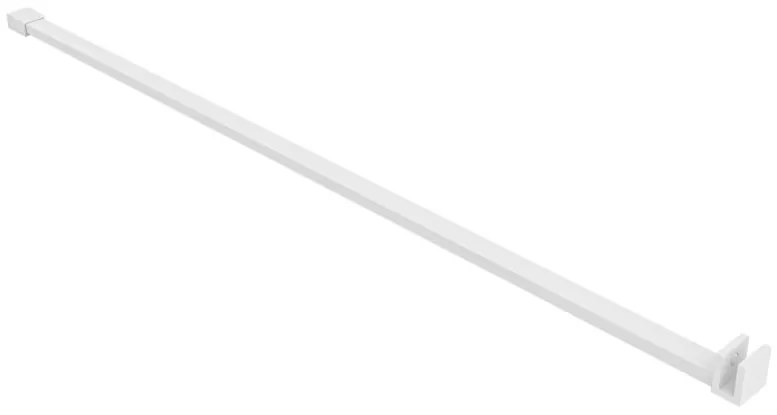 Erga Paris, sprchová zástěna Walk-In 80x200 cm, 8mm čiré sklo, bílý matný profil, ERG-V02-PARIS-080x200-CL-WH