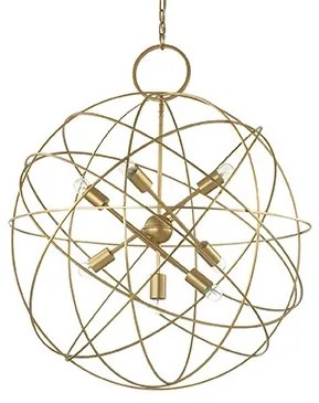 Závěsné svítidlo Ideal Lux Konse SP7 oro 156033 zlaté 80cm