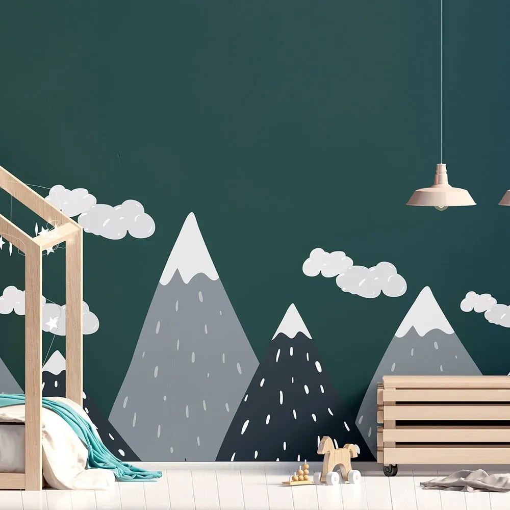 Nástěnná samolepka Ambiance Scandinavian Giant Mountains Dinka