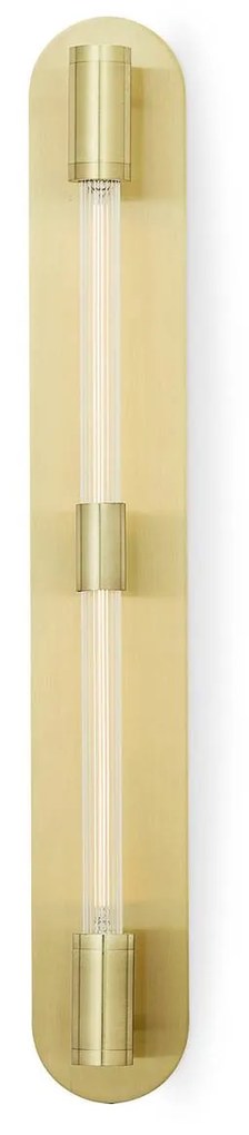 Nástěnné svítidlo Liberty Double, zlatá barva, 2 světla, výška 83 cm