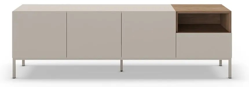 Krémový TV stolek 180x55 cm Cailin – Marckeric
