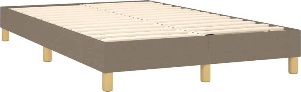 Box spring postel s matrací a LED taupe 120x190 cm textil 3270078