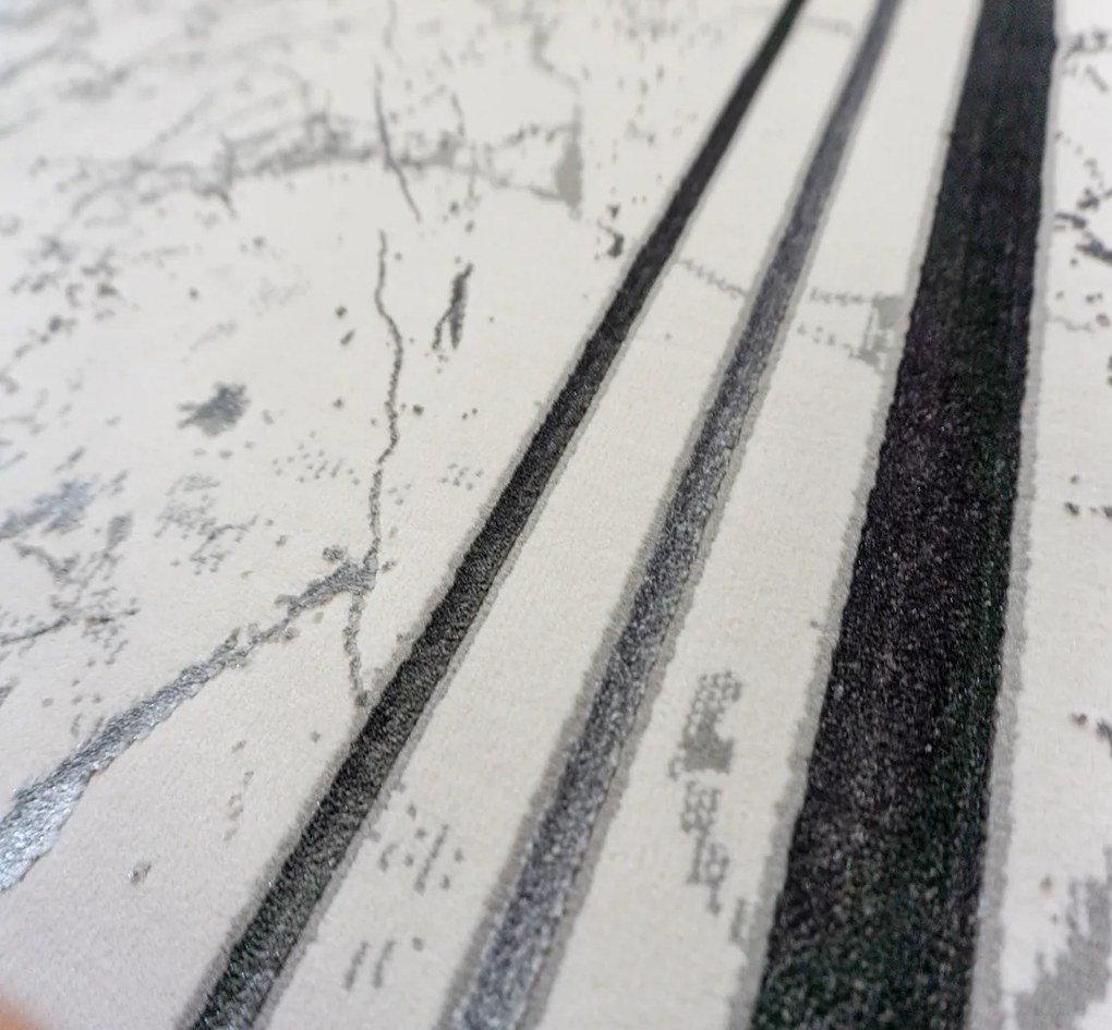 BE Koberec Allianz 6309 GREY - šedý obdélníkový Rozměr: 60x100 cm