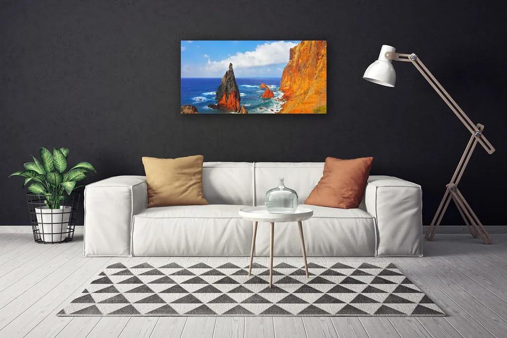 Obraz na plátně Útes Pobřeží Moře 140x70 cm