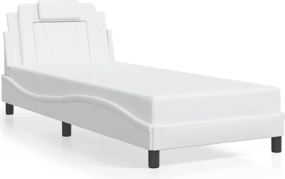 Rám postele Viana s LED bez matrace bílý 80 x 200 cm 3213981