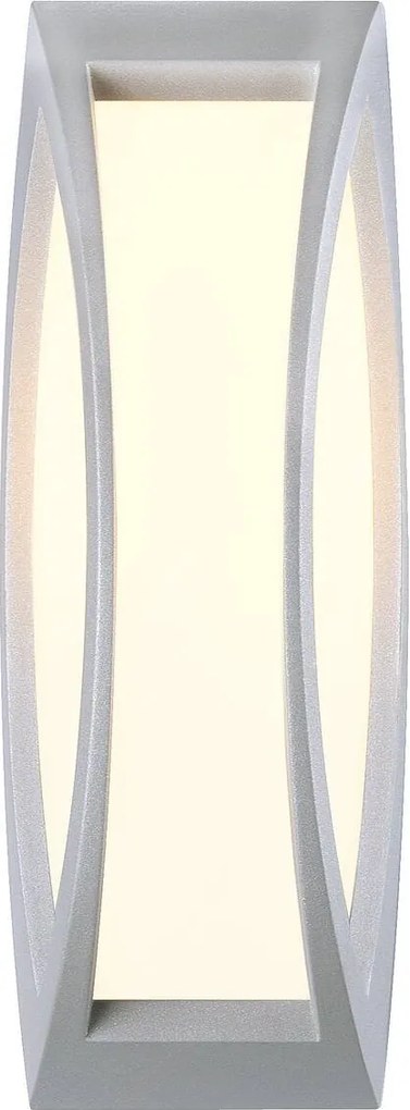 LA 230444 Venkovní svítidlo MERIDIAN ii nástěnná stříbrnošedá 230V E27 24W - BIG WHITE (SLV)