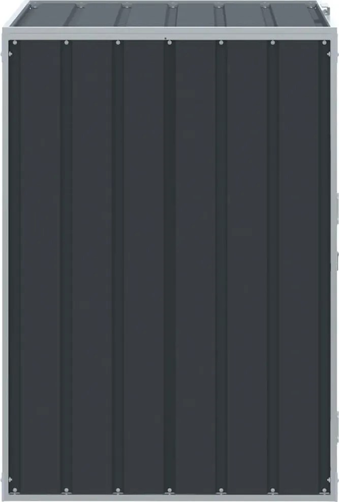 vidaXL Box na 1 popelnici 72 x 81 x 115 cm ocel [4006171] Barva: Šedá