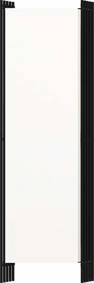 5dílný paraván bílý 250 x 180 cm 320723