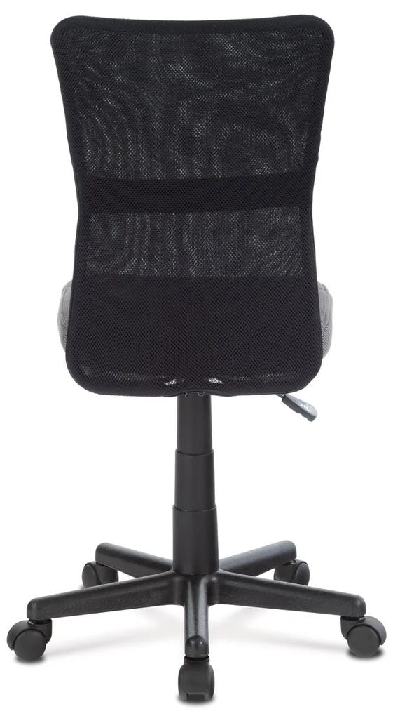 Dětská otočná židle KA-2325 GREY síťovina černá, síťovaná látka šedá