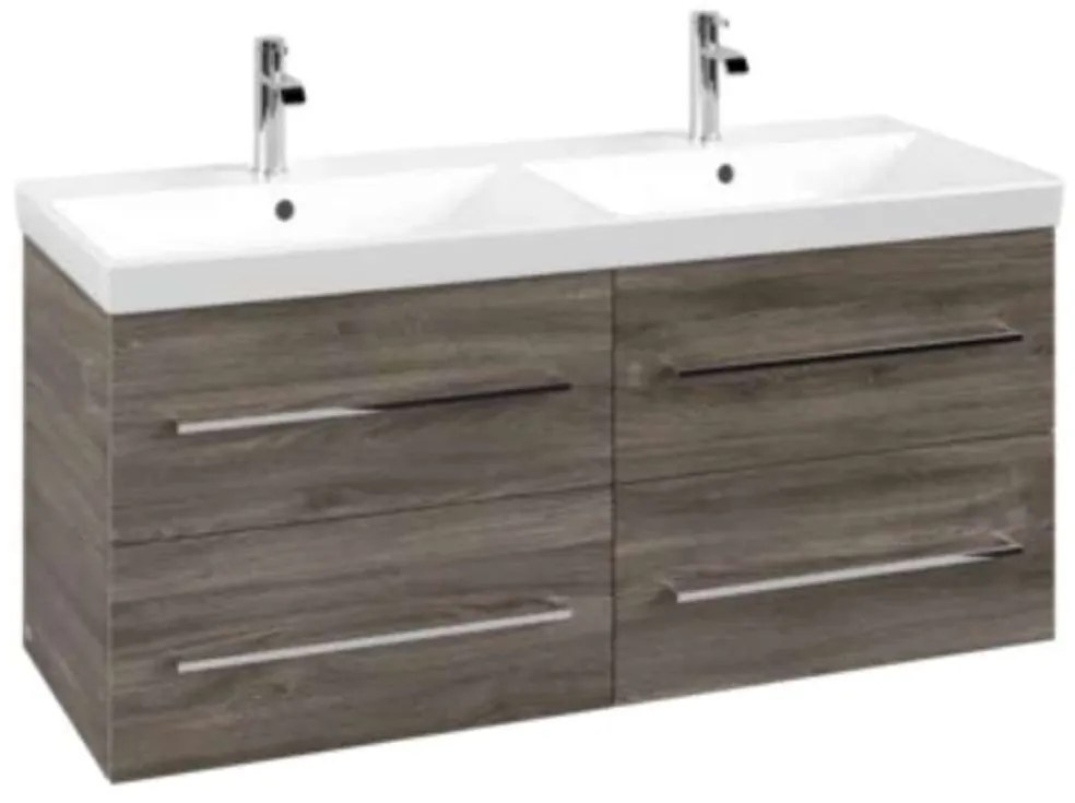 Villeroy & Boch Avento - Umyvadlová skříňka, 118x51x45 cm, 4 zásuvky, Stone Oak A89300RK