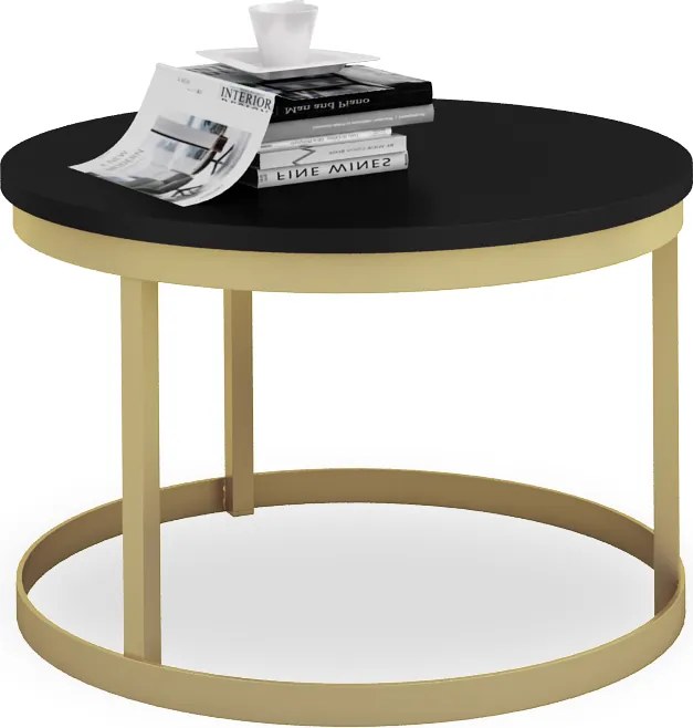 ADRK Furniture Konferenční stolek RINEN CT-RNN-G-B