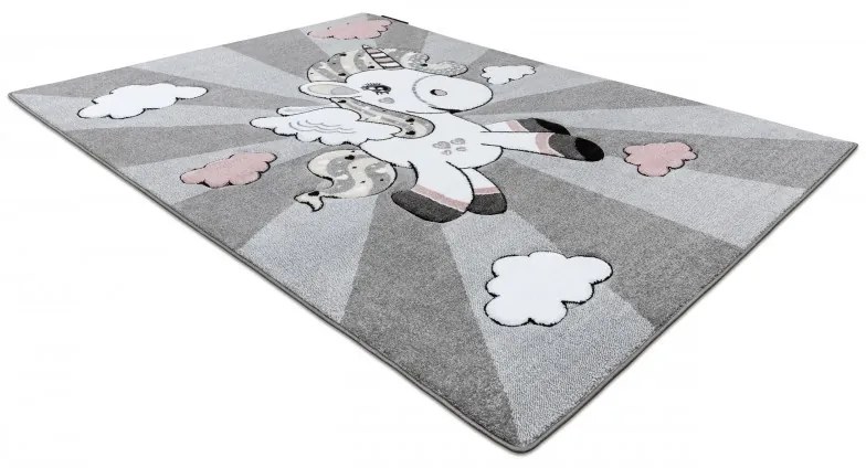 Dywany Łuszczów Dětský kusový koberec Petit Unicorn grey - 140x190 cm