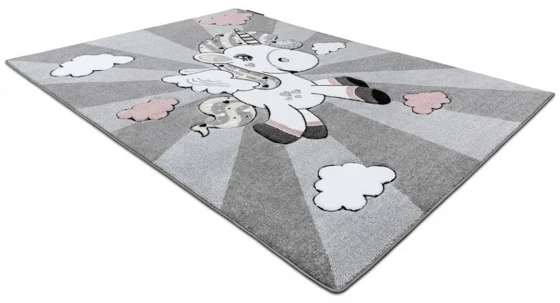 Dywany Łuszczów, Dětský kusový koberec Petit Unicorn grey, 200x290, šedá, dětský pokoj