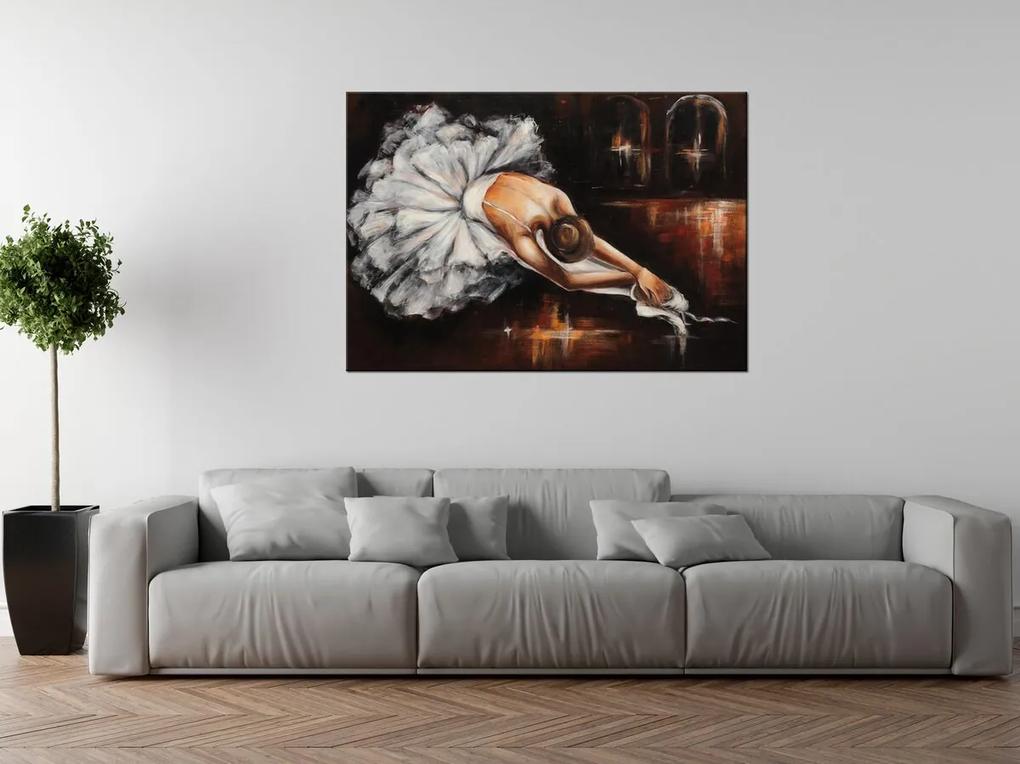 Gario Ručně malovaný obraz Rozcvička baletky Rozměry: 100 x 70 cm