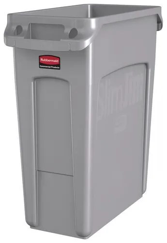 Plastový odpadkový koš Rubbermaid Slim Jim na tříděný odpad, objem 60 l