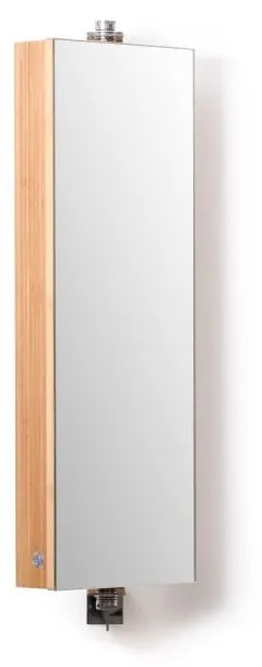 Bambusová koupelnová skříňka se zrcadlem Wireworks Domain Bamboo, výška 71 cm