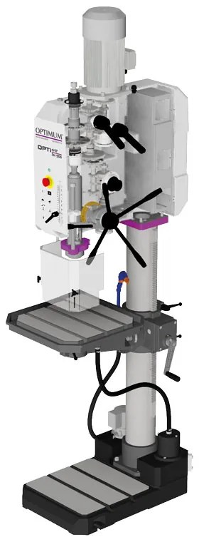 Sloupová převodová vrtačka OPTIdrill DH 55 G