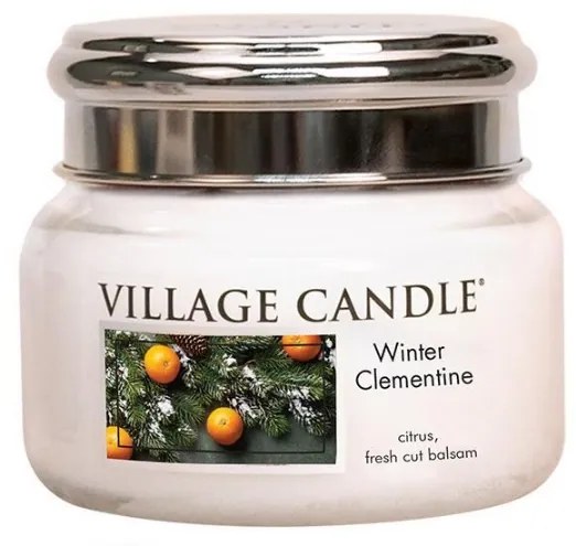 Village Candle Vonná svíčka ve skle, SvátečníMandarinka - Winter Clementine, malá - 262g/55 hodin