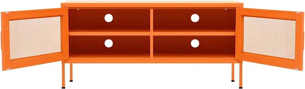 TV skříňka oranžová 105 x 35 x 50 cm ocel 336237
