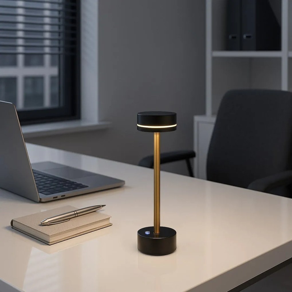 Stolní LED lampa Sam, 1x LED 5w, 3000k, b/g