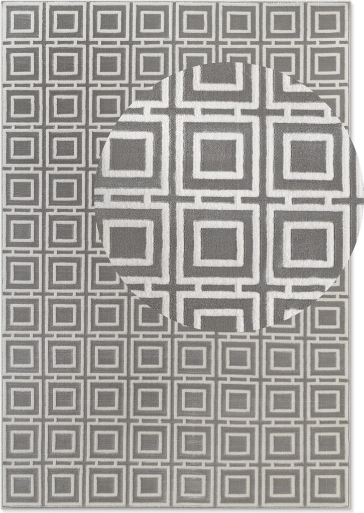 ELLE Decoration, Kusový koberec Perles 106190 Cream Grey z kolekce Elle, 120x170, šedá, ložnice