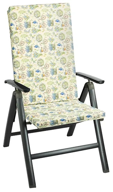Bellatex Sedák na zahradní židli 47x115 cm levandule s kolem