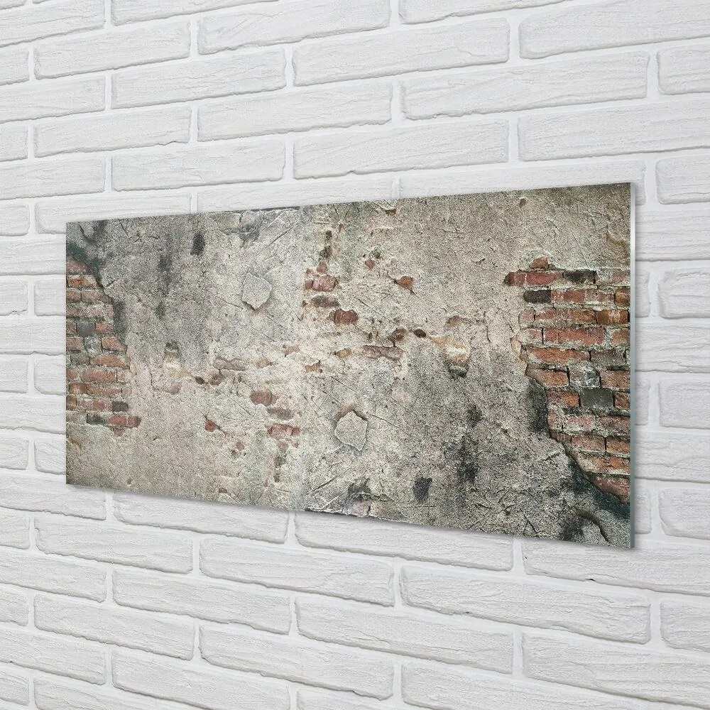 Obraz na skle Kamenná cihlová zeď 120x60 cm