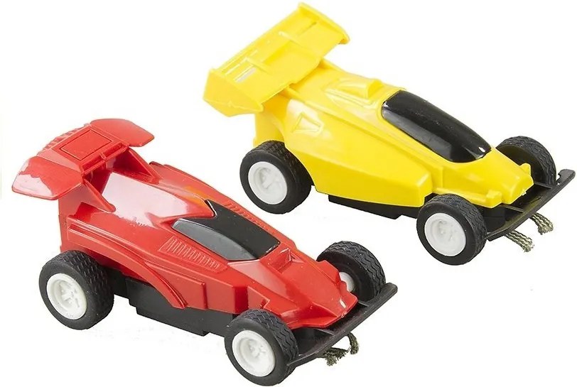 LEAN Toys Autodráha Track Racing – dvě autíčka, smyčky, napájecí zdroj, 565 cm