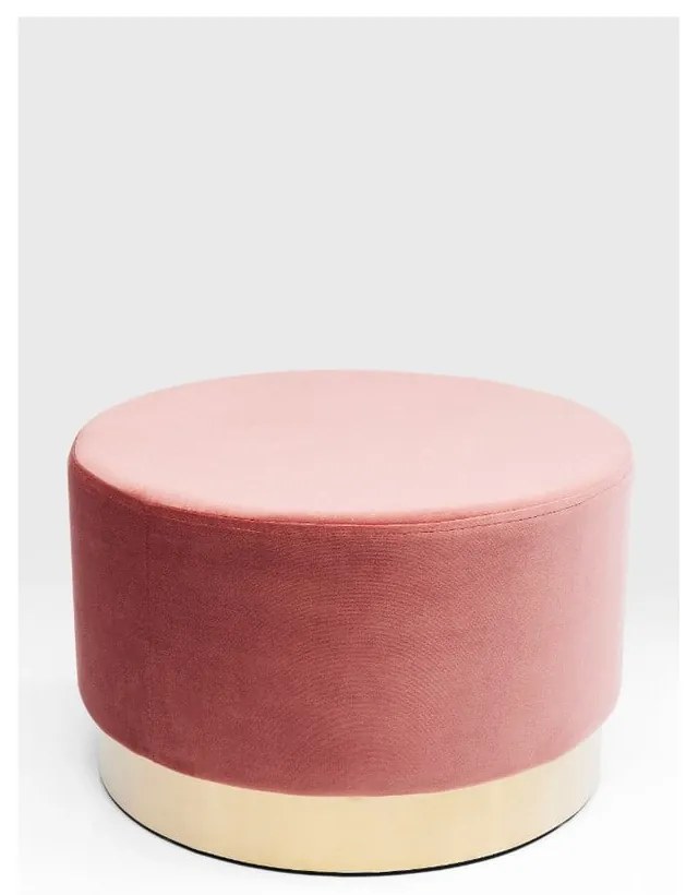 Růžová stolička Kare Design Cherry, ∅ 55 cm