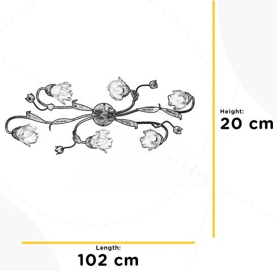 ONLI - Stropní svítidlo ARIANNA 6xE14/6W/230V