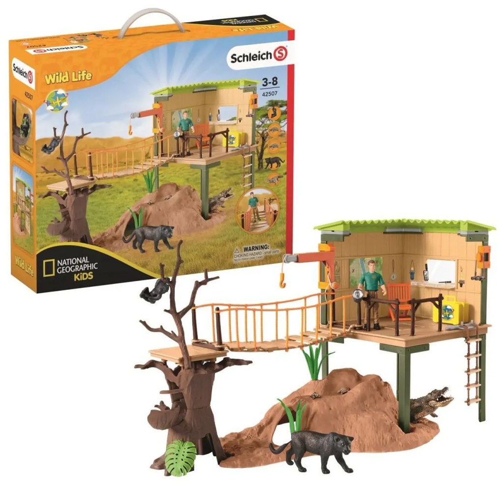 Schleich 42507 dobrodružná stanice v džungli